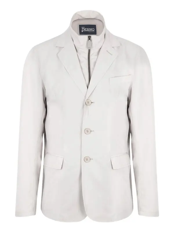 Herno High-neck Casual Jacket - White