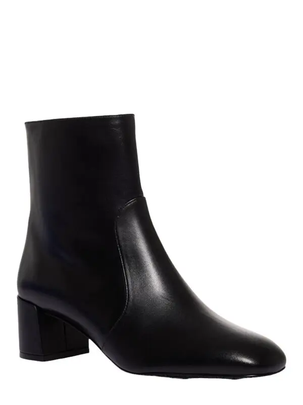 STUART WEITZMAN Zippered Ankle Boots - Black
