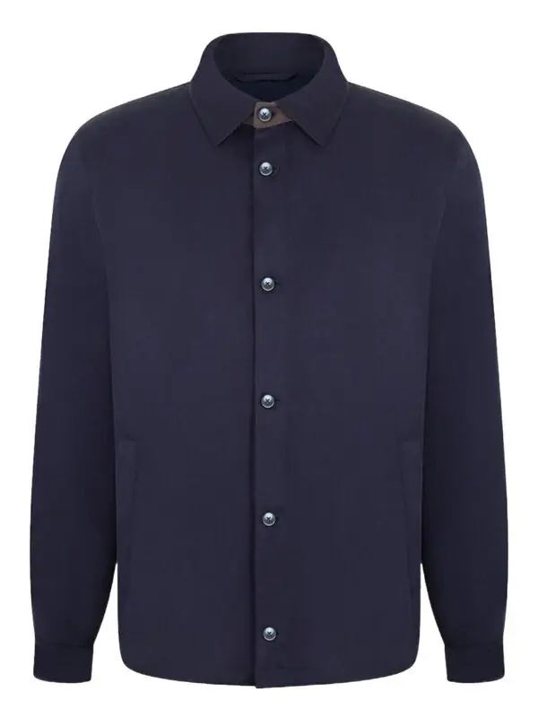Herno Shirt-style Casual Jacket With Patch Pockets - Black