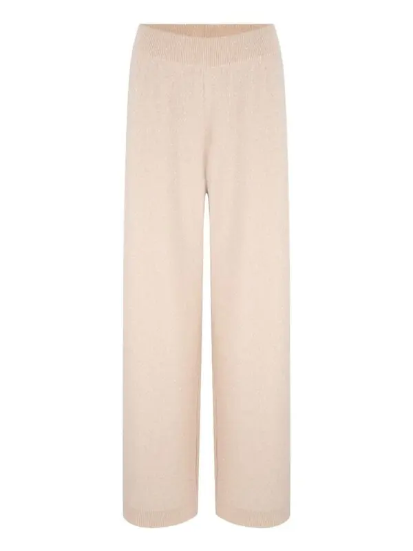 Fabiana Filippi High-waisted Stretch Knit Trousers - Nude