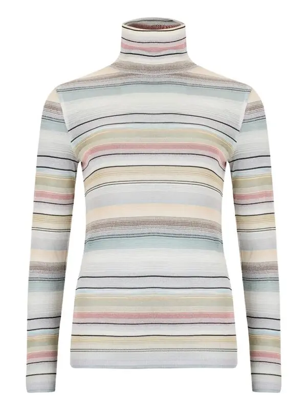 Missoni Long-sleeved High-neck Sweater - White