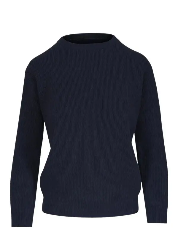 Brunello Cucinelli Long-sleeved Knitwear - Dark Blue
