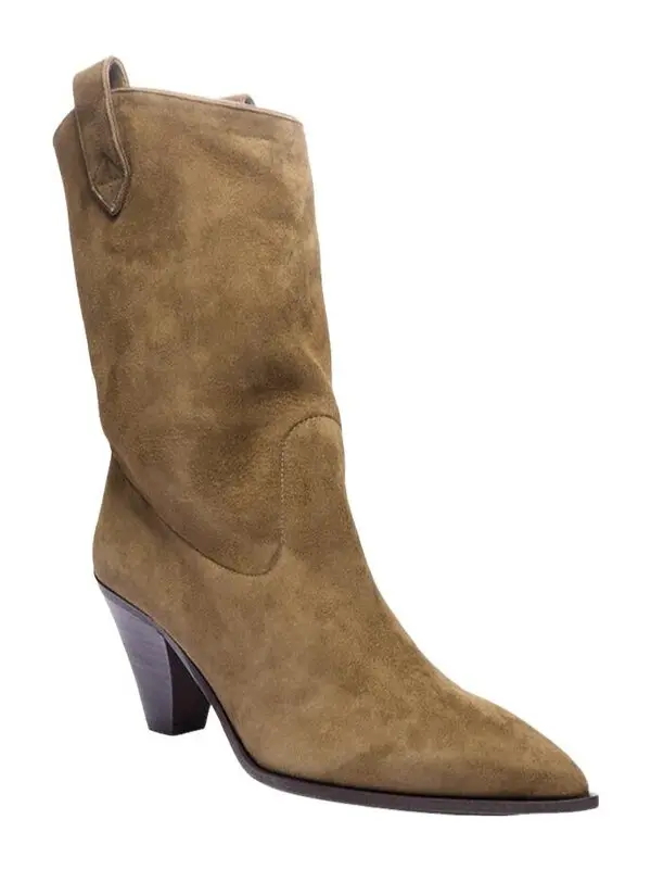 AQUAZZURA Pointed-toe Ankle Boots - Brown