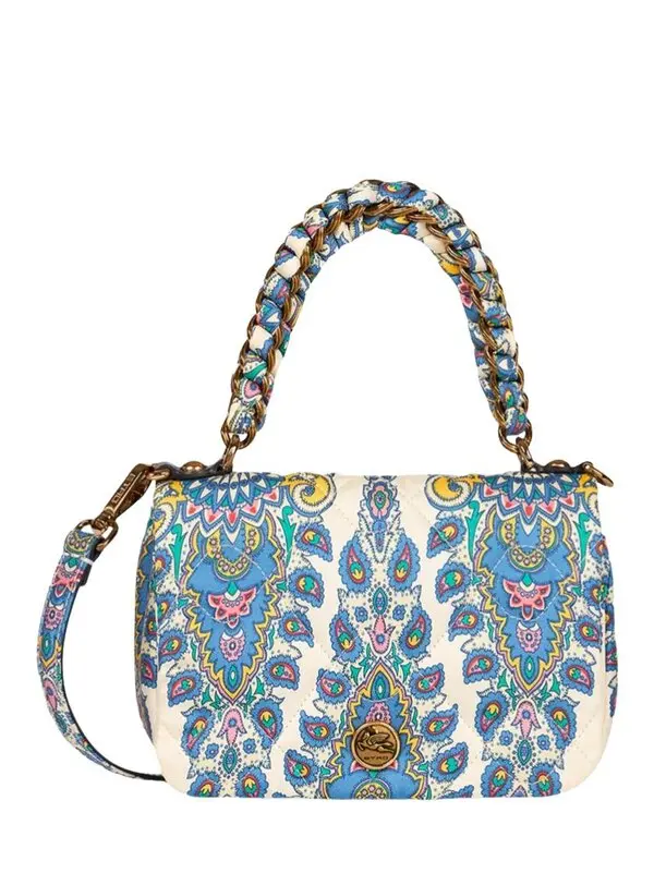 Etro Patterned Handbag With Pegasus Motif - Multicolor