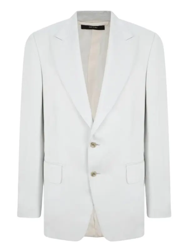 TOM FORD Long-sleeved Suit Jacket - White