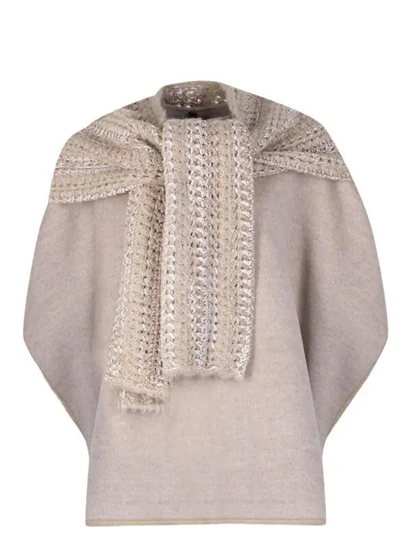 Fabiana Filippi Scarf Style Jacket - Beige