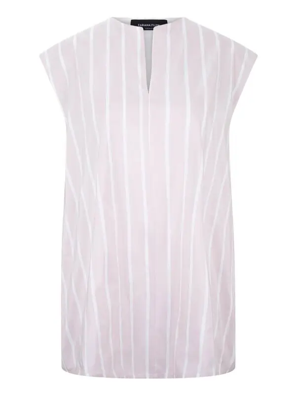 Fabiana Filippi Sleeveless Striped Tank Top - Purple