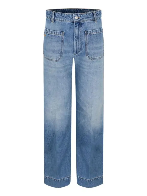 Victoria Beckham Patch Pocket Jeans - Blue