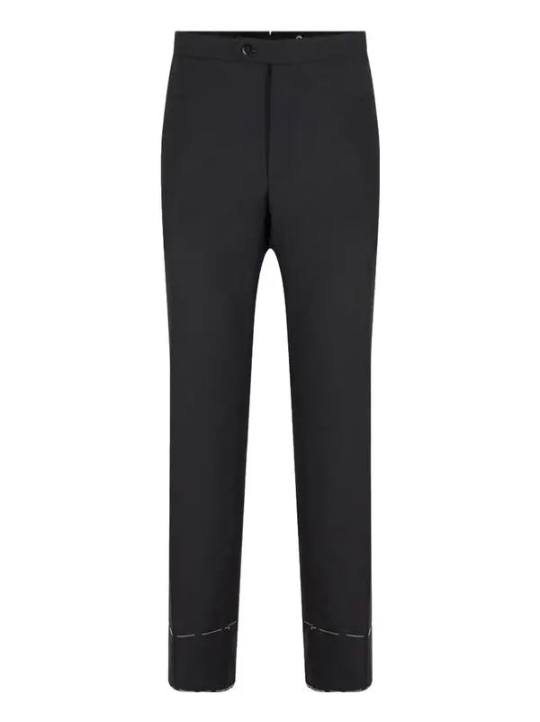 Brioni Button-detail Casual Trousers - Black