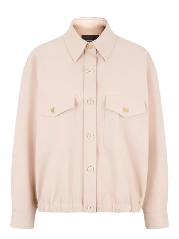 Fabiana Filippi Collared Casual Jacket - Powder