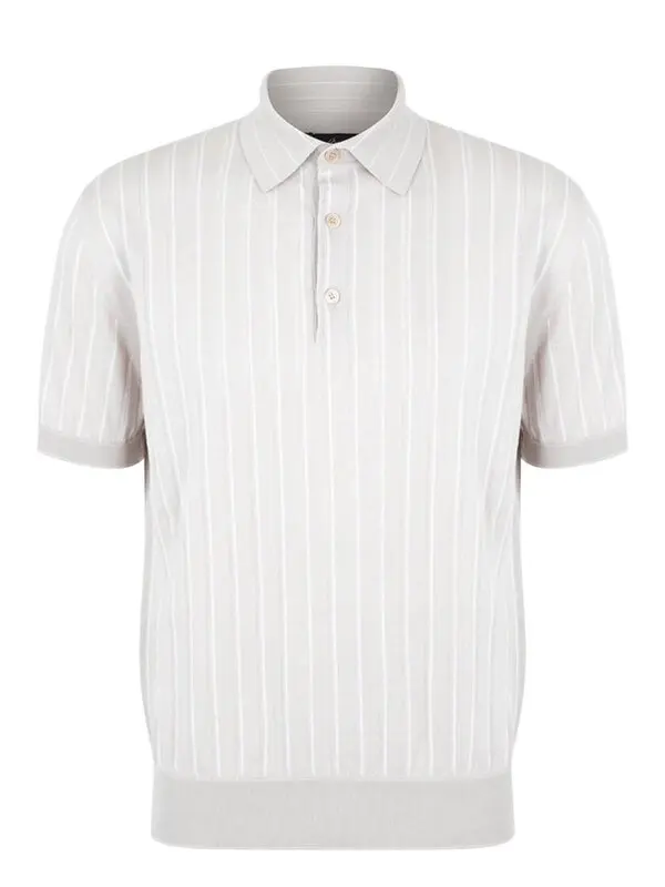 Brioni Short-sleeved Polo Shirt - White