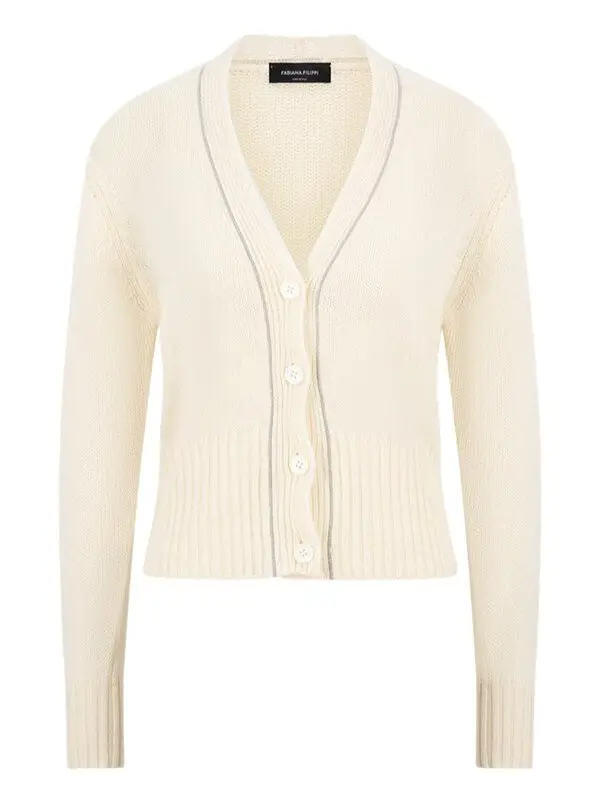 Fabiana Filippi V-neck Cardigan - White
