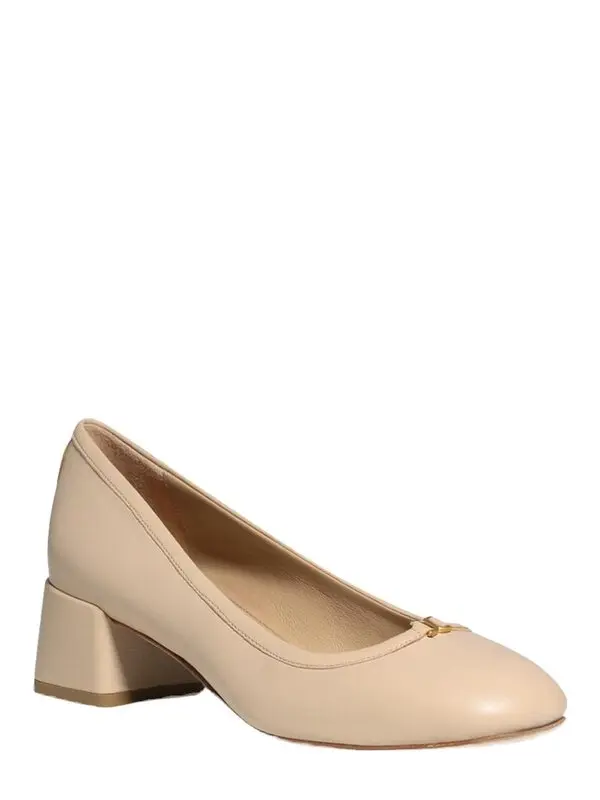 Chloé Round Toe High Heels - Nude