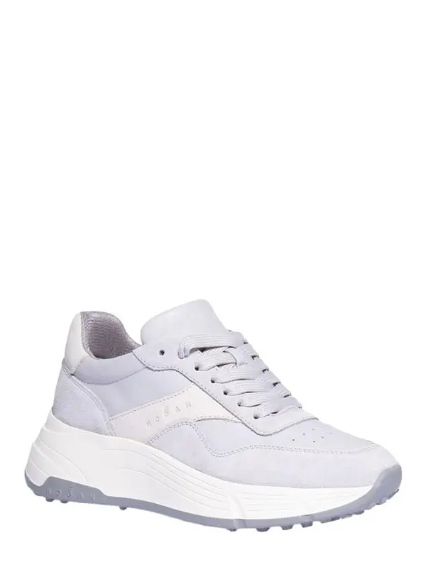 Hogan Lace-up Sneakers With Thick Sole - White