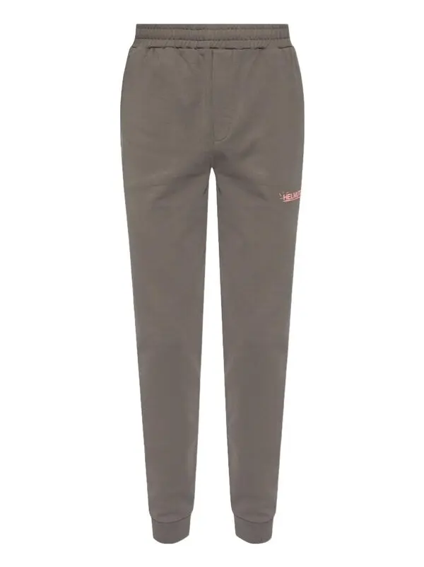 Helmut Lang Logo Printed Sweatpants - Gray