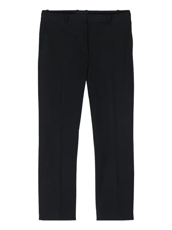 JOSEPH Gabardine Coleman Tailored Trousers - Black
