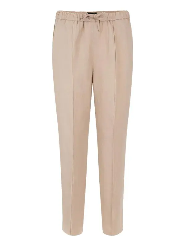 Fabiana Filippi Elastic Waist Drawstring Casual Pants - Nude