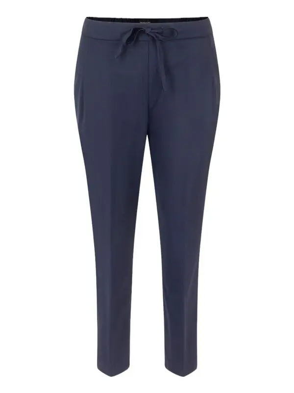 Fabiana Filippi Straight Leg Drawstring Waist Pants - Black