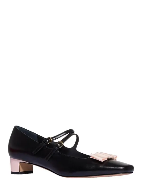FERRAGAMO Vara Bow Mary Jane Shoes - Black