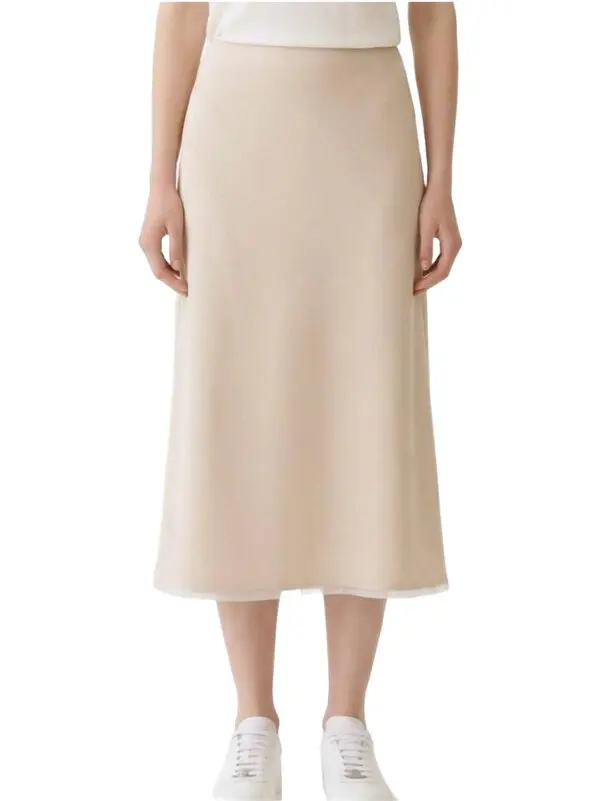 Fabiana Filippi High-waisted Flared Skirt - Nude