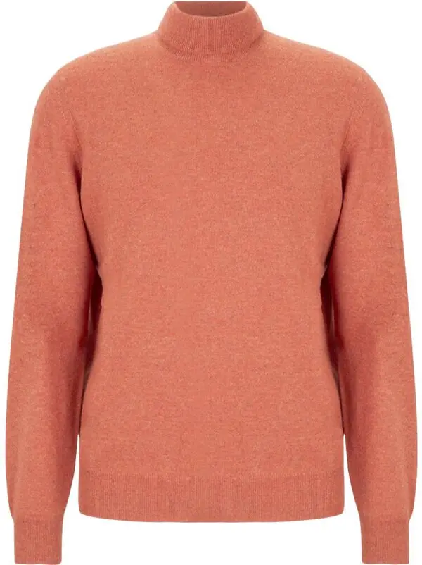 Brunello Cucinelli High-neck Long-sleeved Knitwear - Red