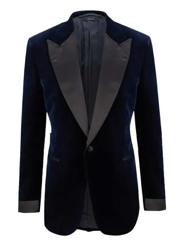 TOM FORD Long-sleeved Tailored Blazer - Black