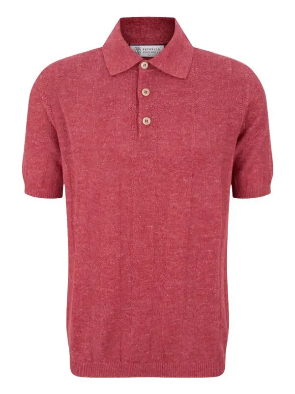 Brunello Cucinelli Short-sleeved Polo Shirt - Red