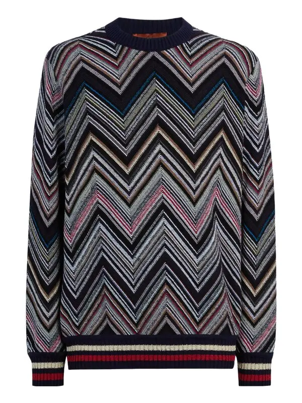 Missoni Chevron-knit Jumper - Black