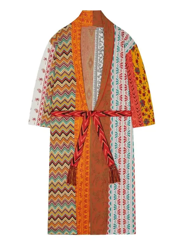 Alanui Scent Of Incense Patchwork Cardigan Coat - Multicolor