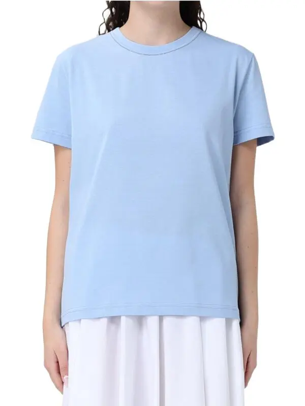 Fabiana Filippi Bead-trim Crewneck T-shirt - Blue