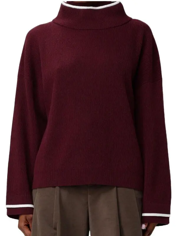 Brunello Cucinelli High Neck Knitted Jumper - Pink