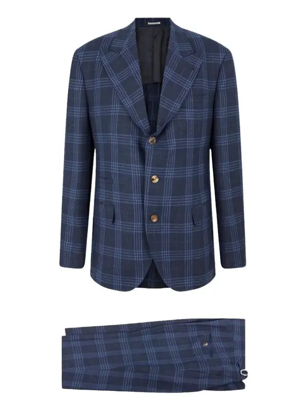 Brunello Cucinelli Long-sleeved Suit - Blue