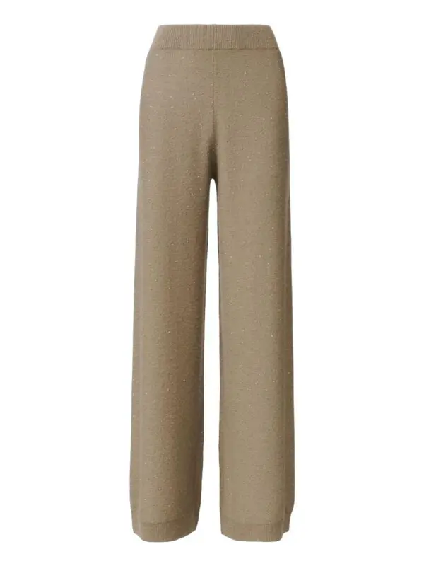 Fabiana Filippi High-waisted Knitted Stretch Trousers - Brown