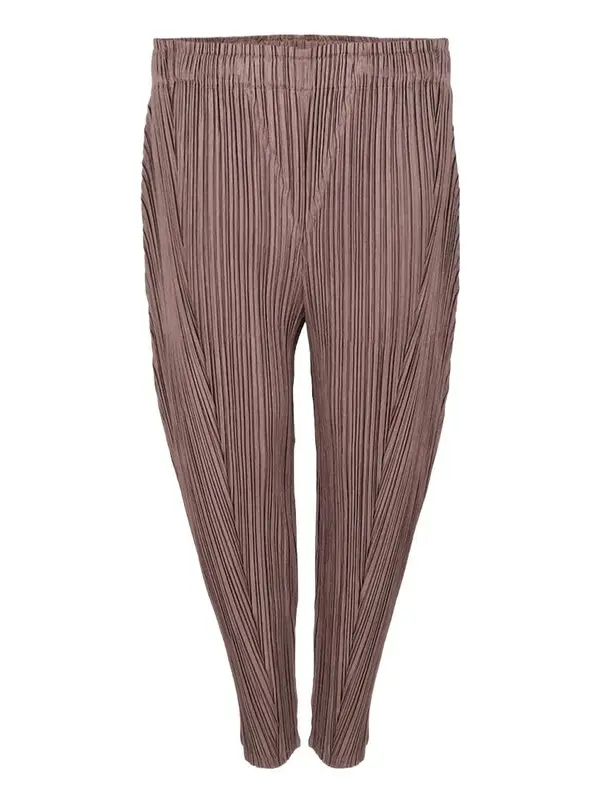 Issey Miyake Tapered Trousers - Brown