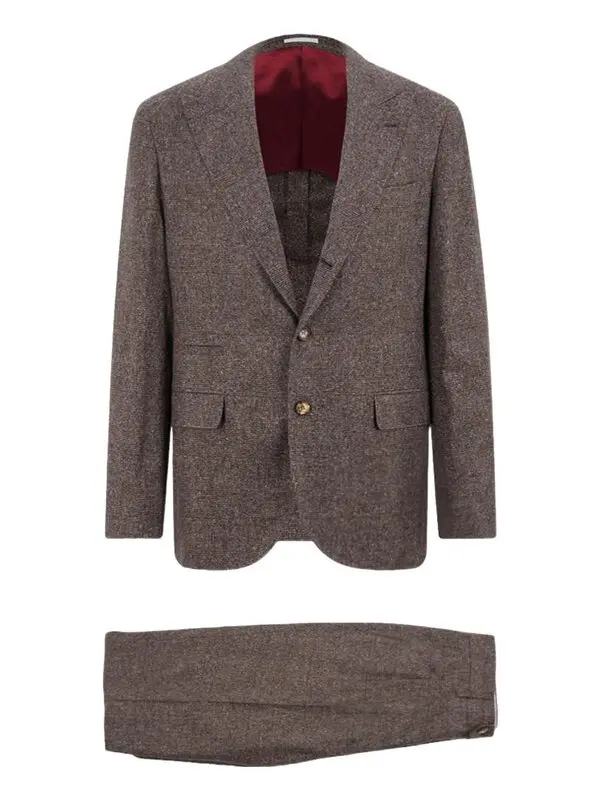Brunello Cucinelli Pocket Two-button Suit - Black