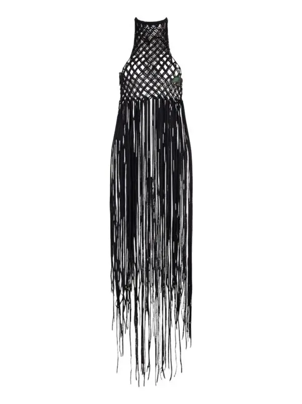 Fabiana Filippi Sleeveless Fringe Vest - Black