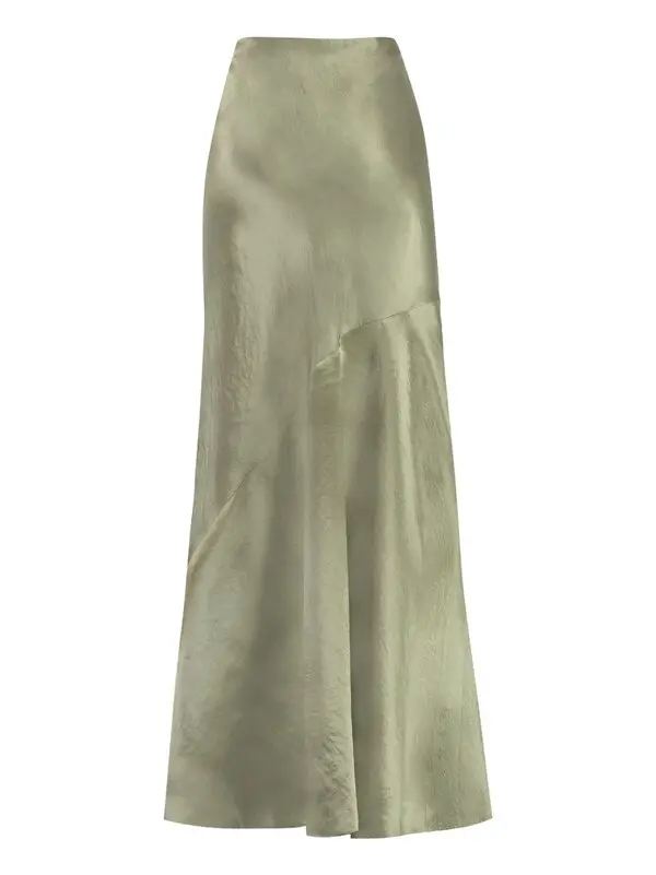 Vince Crinkled-finish Satin Maxi Skirt - No