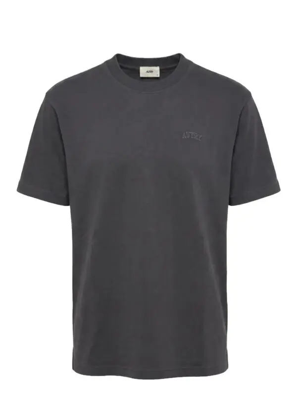 AUTRY Logo-embroidered Crewneck T-shirt - Grey