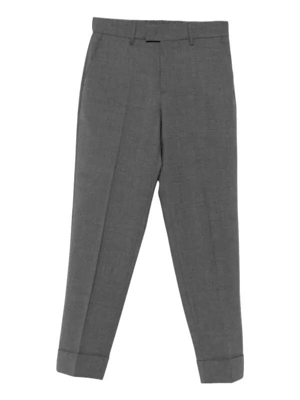 BERWICH Tailored Trousers With Cuffed Hems - Grey