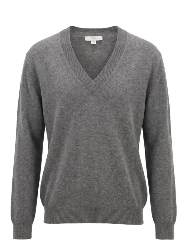 Malo Long-sleeved V-neck Sweater - Roccia