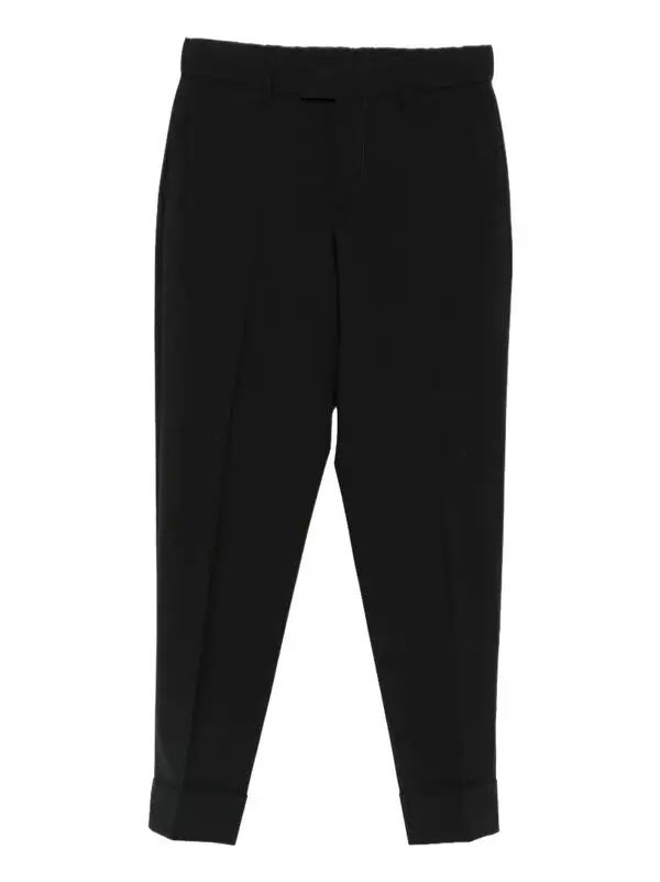 BERWICH Tailored Cuffed Trousers - Black
