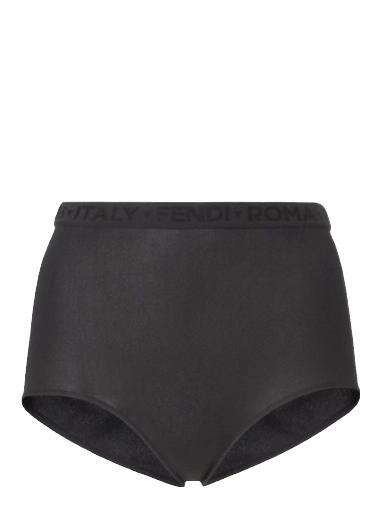 Fendi Jacquard Logo Hipster Shorts - Black