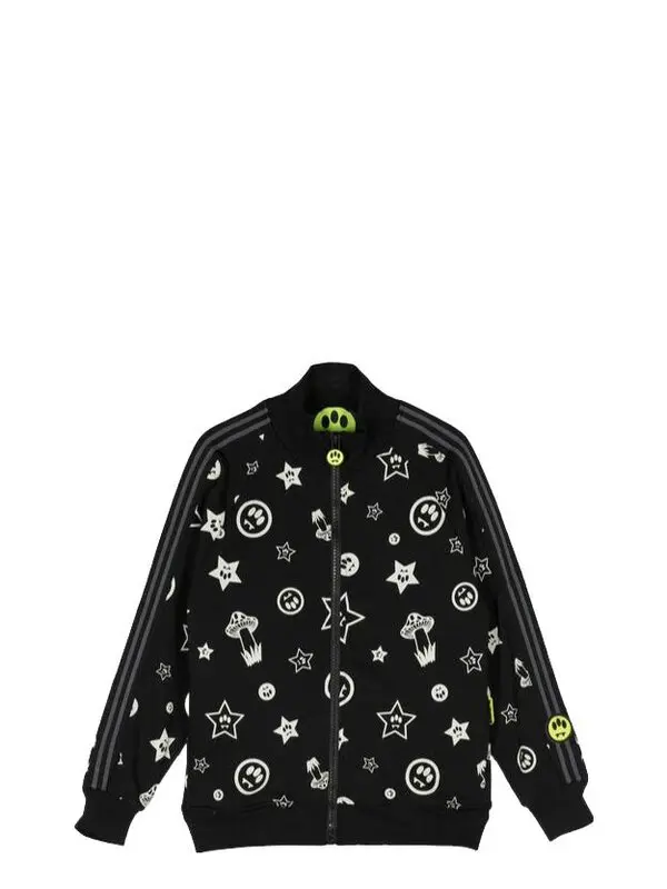 BARROW Logo-print Zip-up Sweatshirt - Black