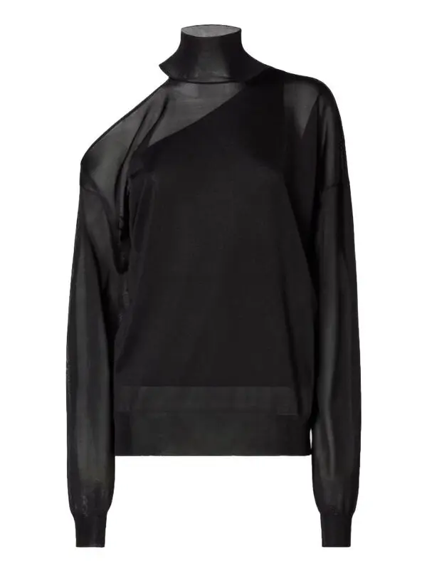 Fendi Silk Organza Jumper - Black