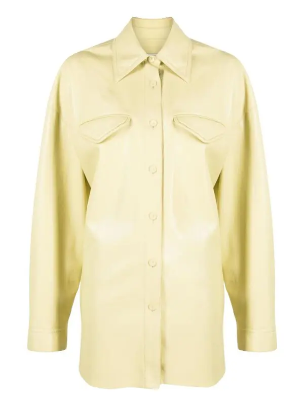 Nanushka Kaysa Buttoned Shirt - Nude