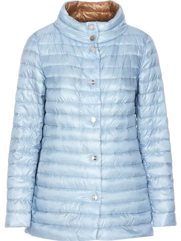 Herno Reversible Funnel-neck Puffer Jacket - Blue