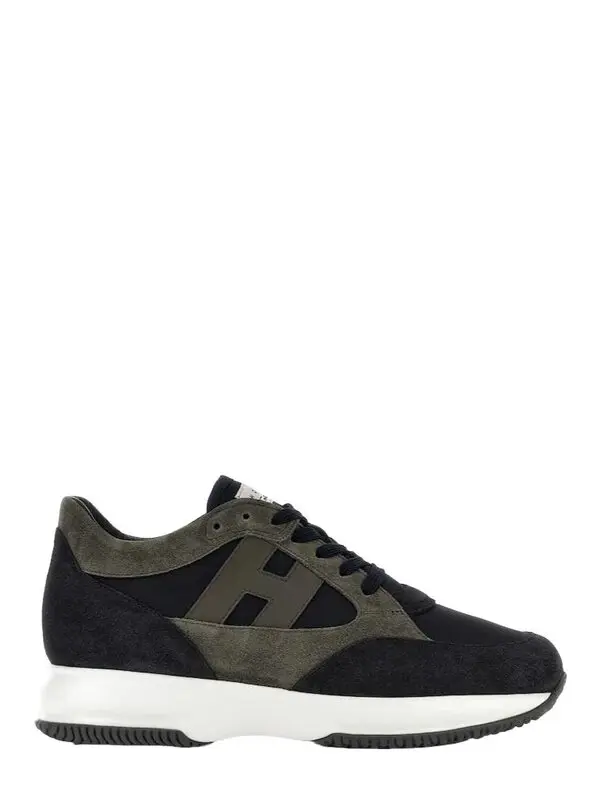 Hogan Interactive Sneakers With Side H-detail - Blue-gray