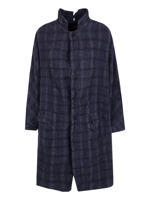 DANIELA GREGIS Papavero Briciole Washed Coat - Anthracitegrey