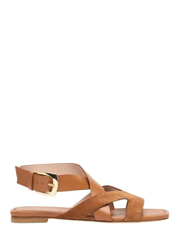 STUART WEITZMAN Sai Flat Sandal - Macchiato