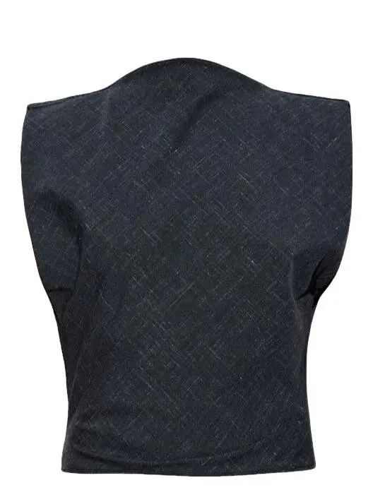 Christopher Esber Banyan Sleeveless Printed Blouse - Grey